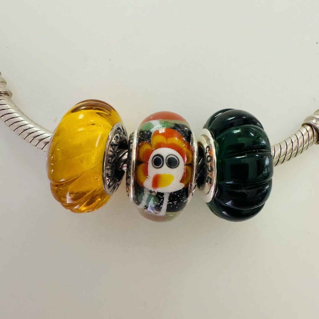925 Sterling Silver/murano/glass/charms/beads/lamnpwork/european Charms ...