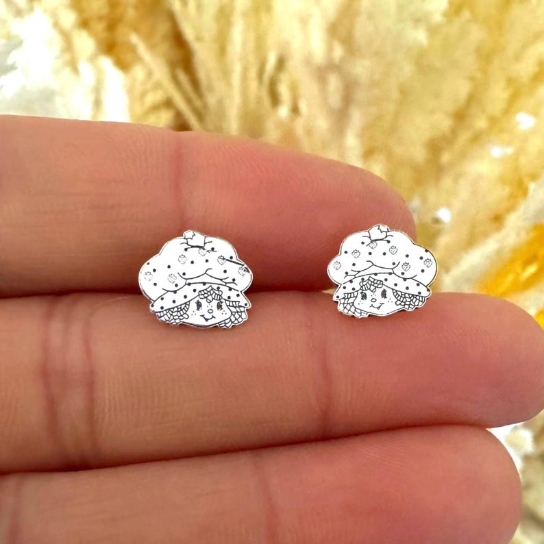 Straberry/studearrings/925/sterling Silver/handmade/gifts/giftsforher ...