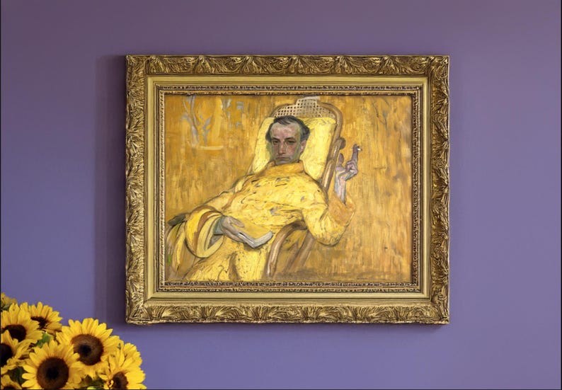 Yellow Oil Painting Vintage Poster Print Gallery Wall Art Aesthetic ...