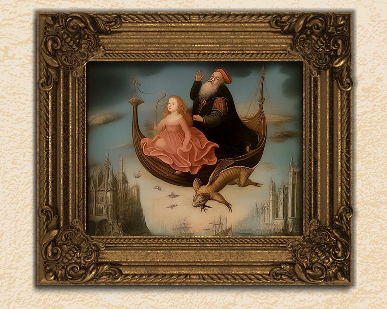 Weird Renaissance Art Unframed Poster Print Bosch Weirdcore Vintage ...