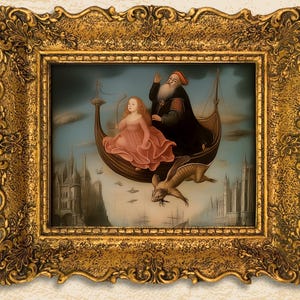 Weird Renaissance Art Unframed Poster Print Bosch Weirdcore Vintage ...