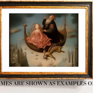 Weird Renaissance Art Unframed Poster Print Bosch Weirdcore Vintage ...