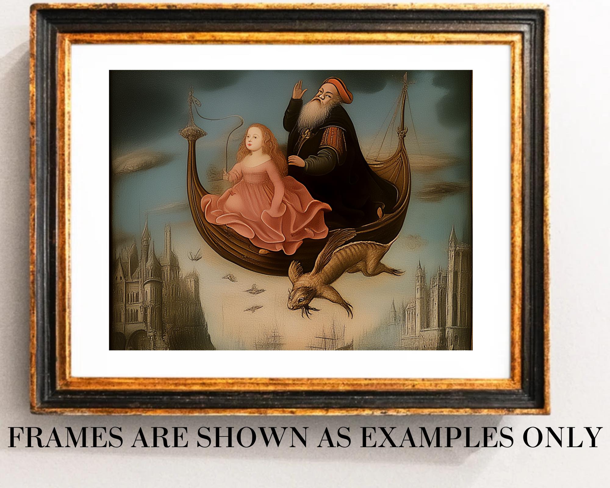 Weird Renaissance Art Unframed Poster Print Bosch Weirdcore Vintage ...