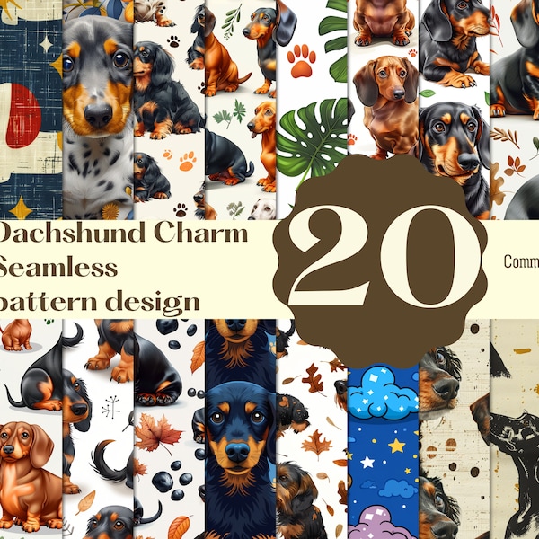 Dog Wallpaper Dachshund - Etsy