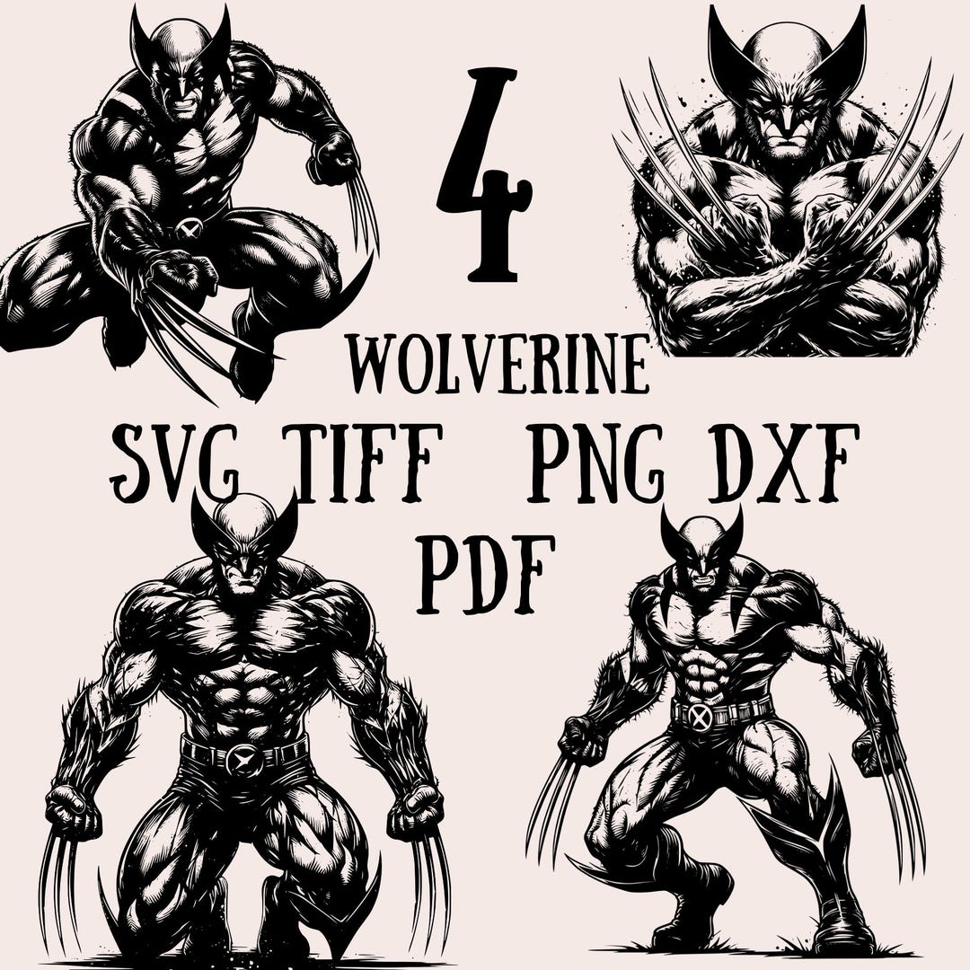 Wolverine SVG, Wolverine Cutting File for Cricut, Sublimation Design ...