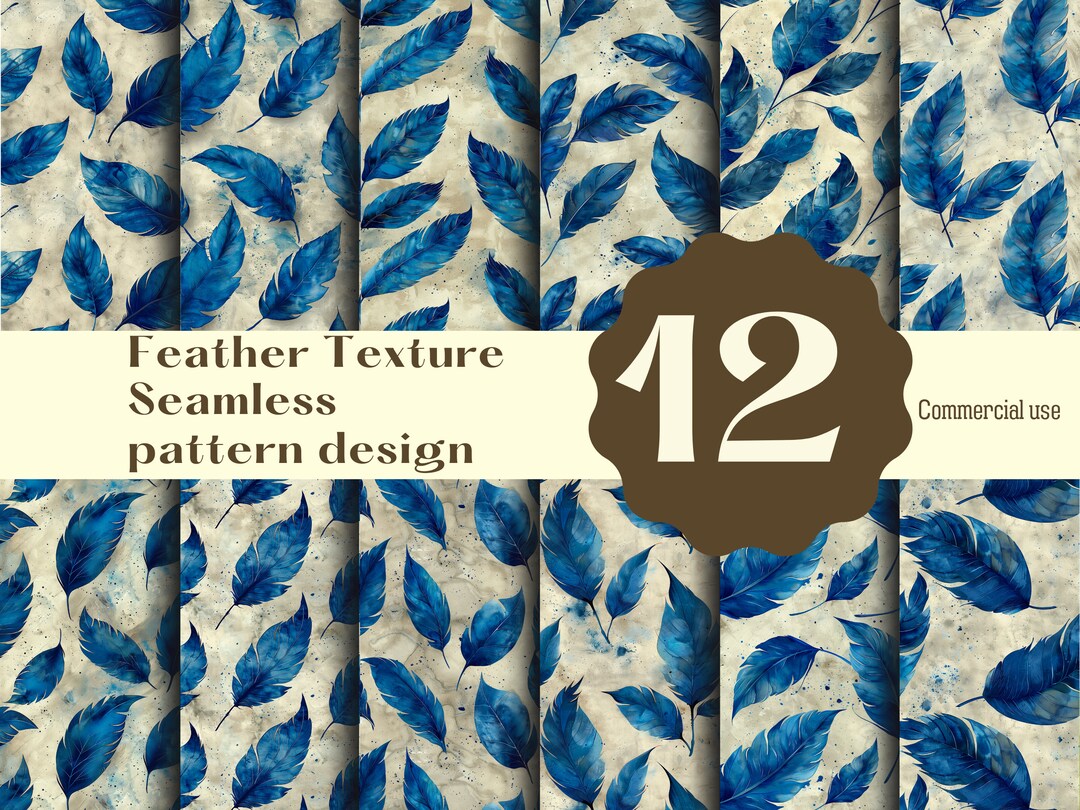 Feather Texture Seamless Background,printable Scrapbook Paper of ...