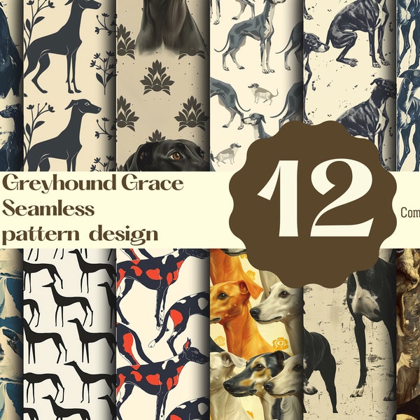 Greyhound Art Landscape - Etsy