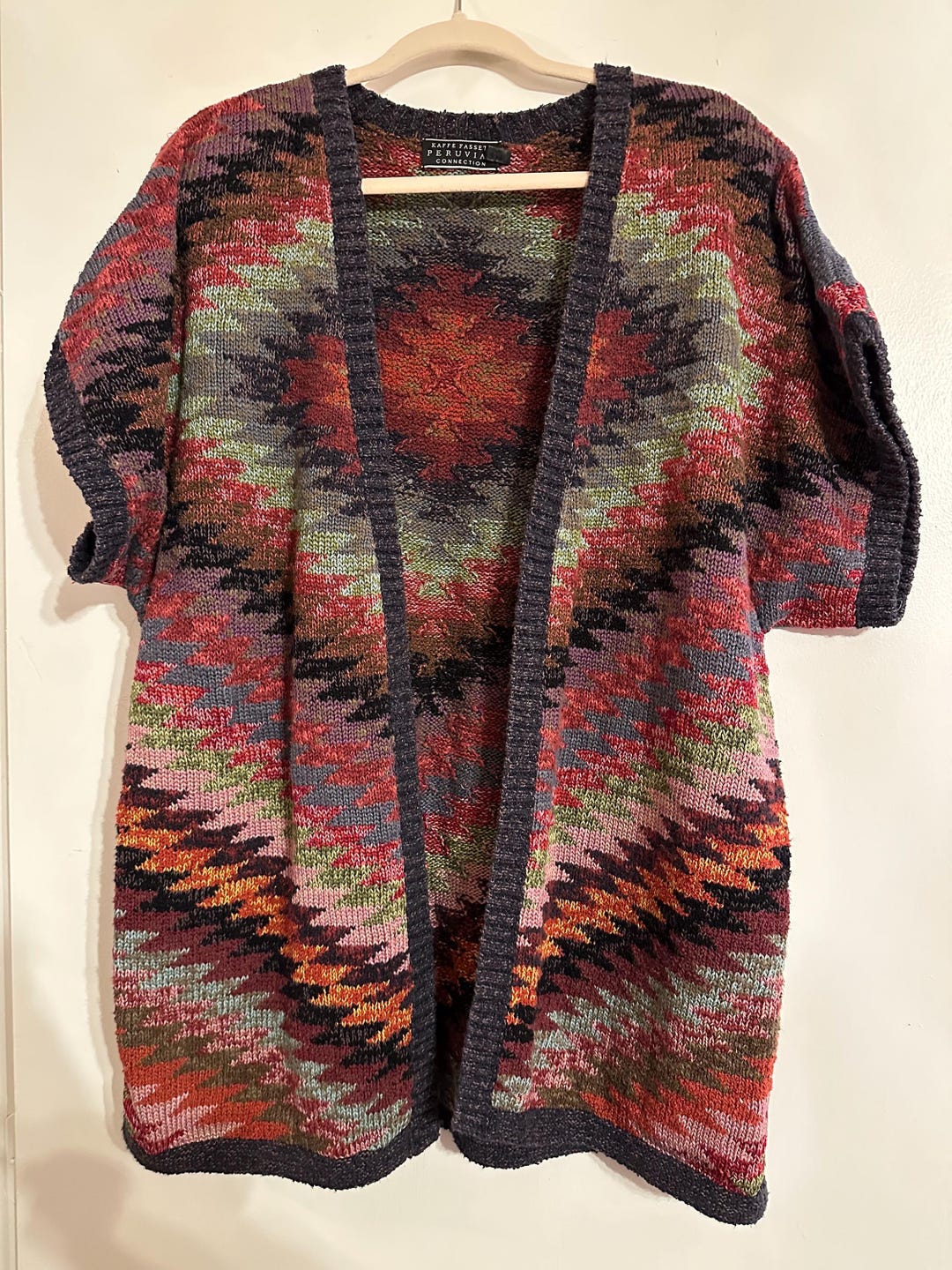 Vintage Kaffe Fassett Peruvian Connection Multi-color Open Vest ...