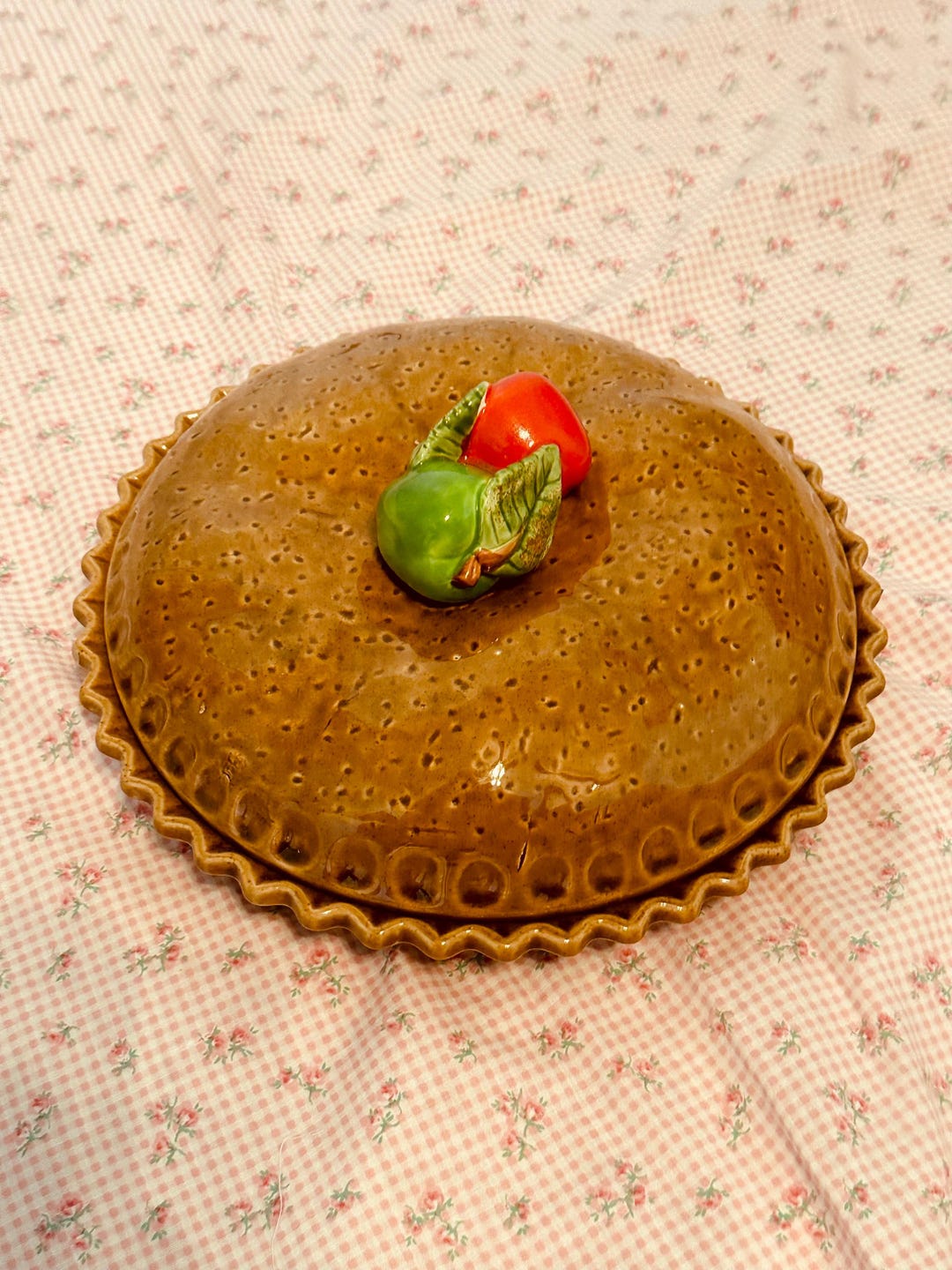 Vintage Covered Apple Pie Keeper With Lid Made in Japan - Etsy