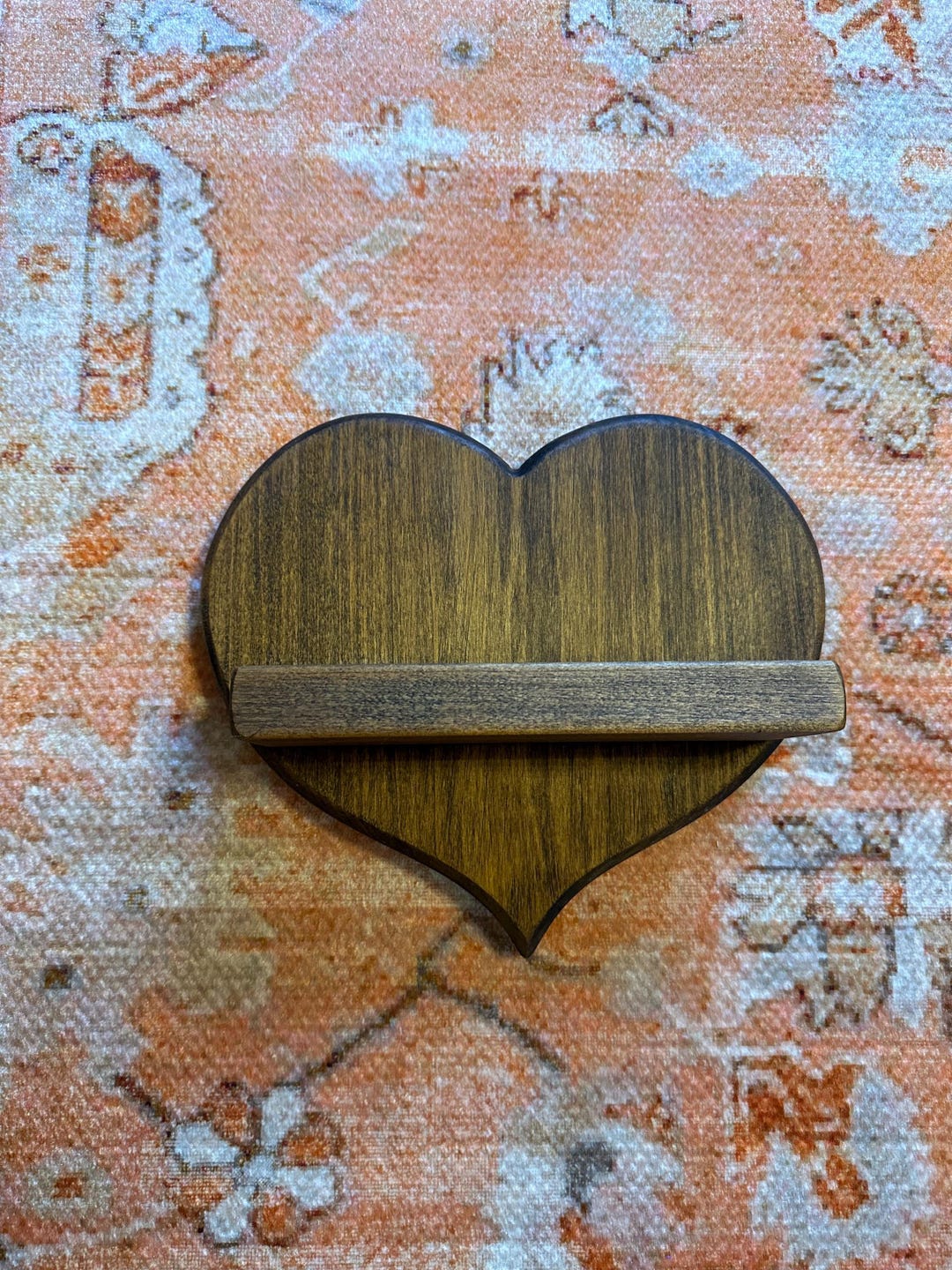 Vintage Wooden Heart Shelf - Etsy