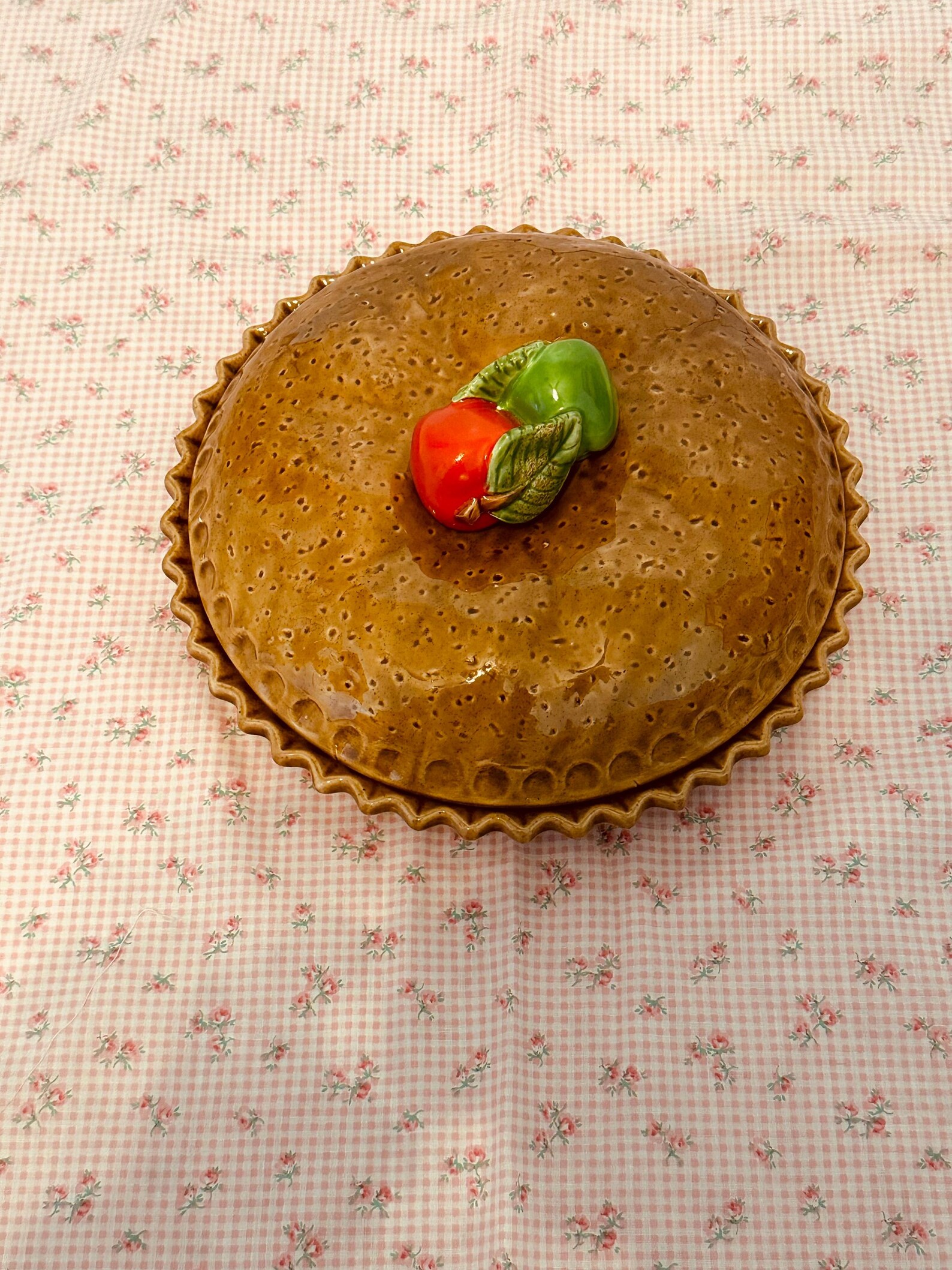 Vintage Covered Apple Pie Keeper With Lid Made in Japan - Etsy