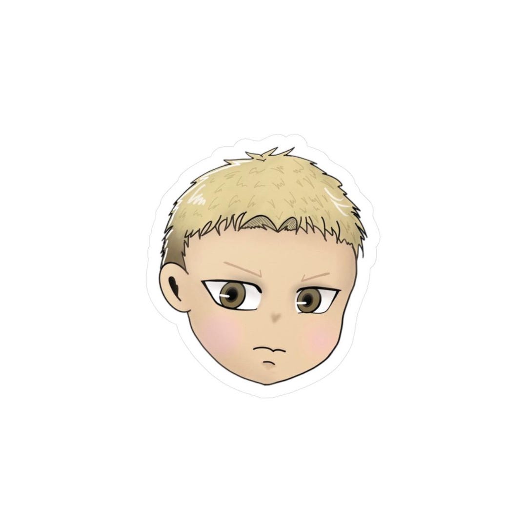 Chibi Reiner Braun Sticker Decal Anime Attack on Titan Cute Vinyl Decal ...