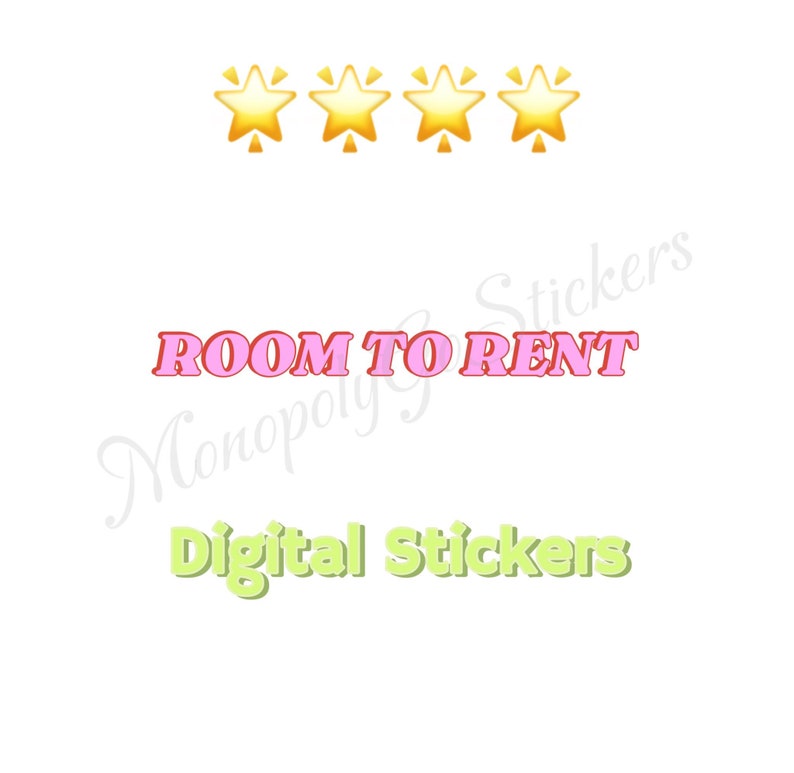 MONOPOLY Go Room to Rent Digital Stickers - Etsy