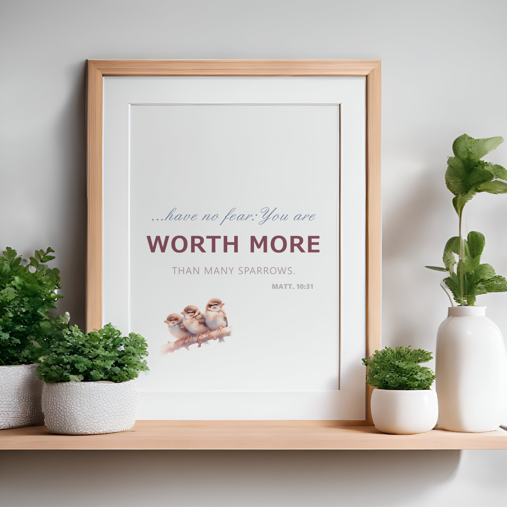 Bible Verse Wall Art, Scripture Wall Art Print, Encouraging Christian ...