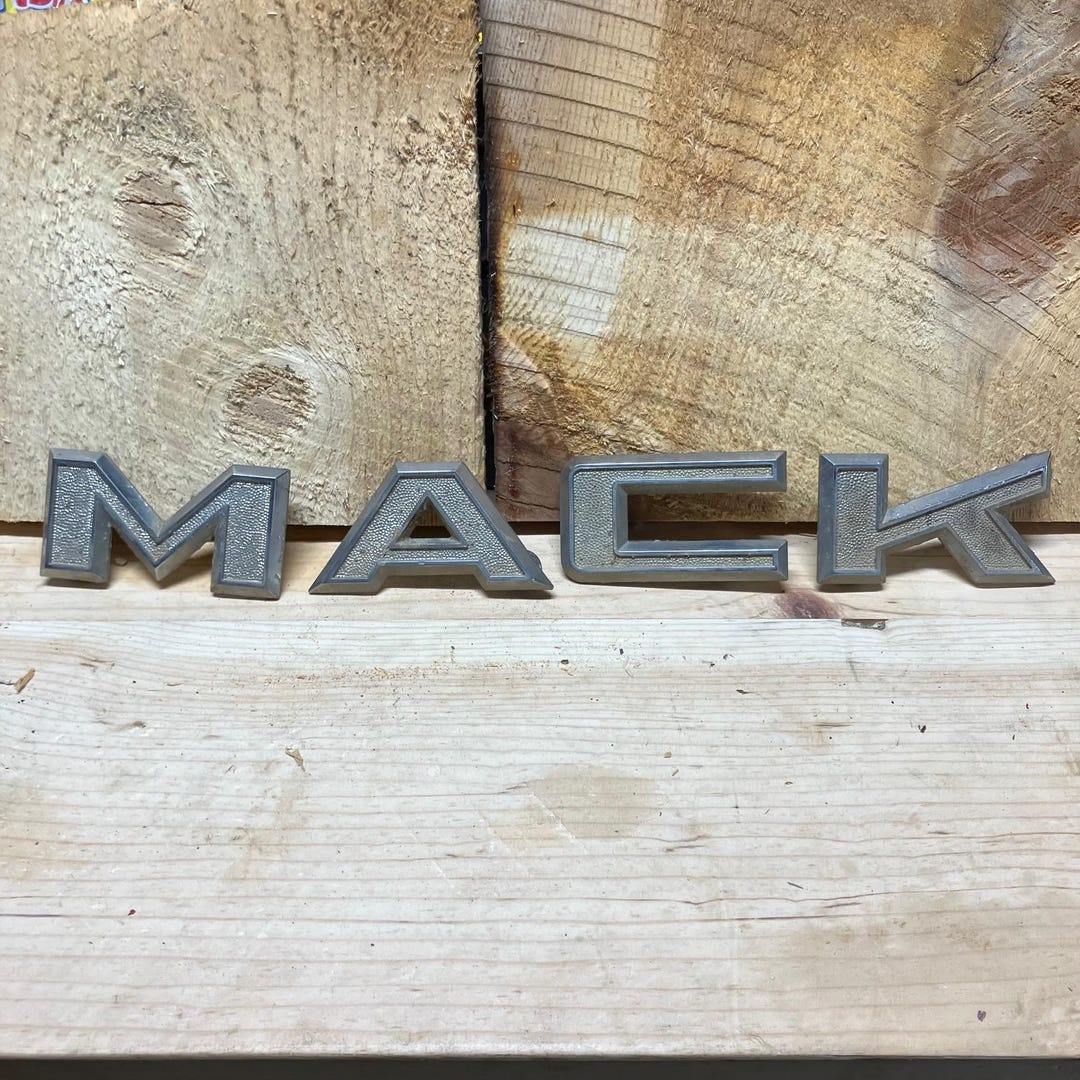 Vintage Mack Truck Metal Die Cast Emblem Logo Letters Set - Etsy