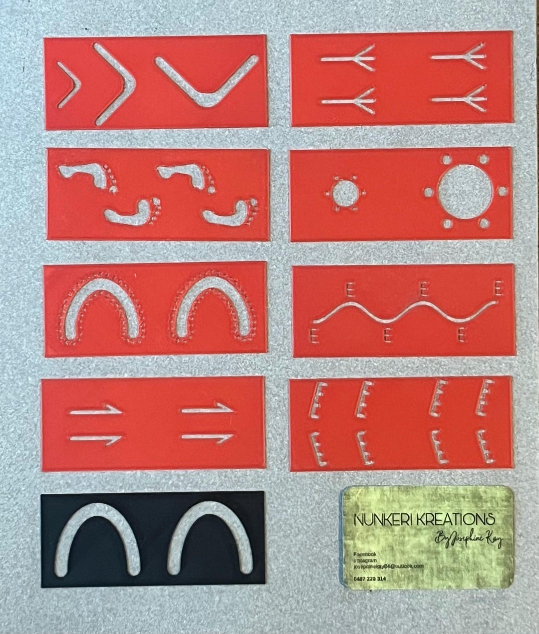 Aboriginal Symbol Stencils 9pk - Etsy