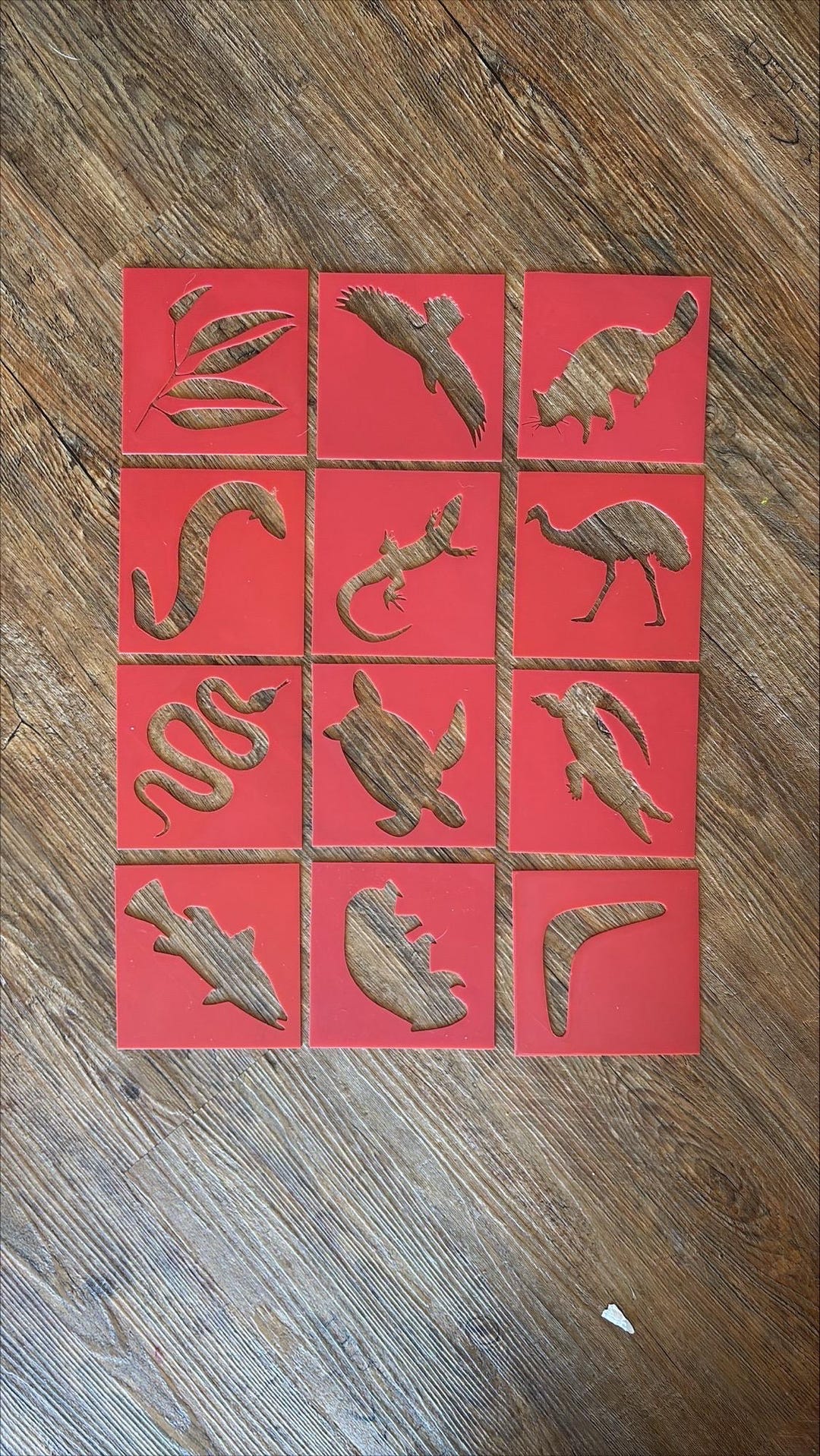 Australian Animal Stencils 12pk - Etsy
