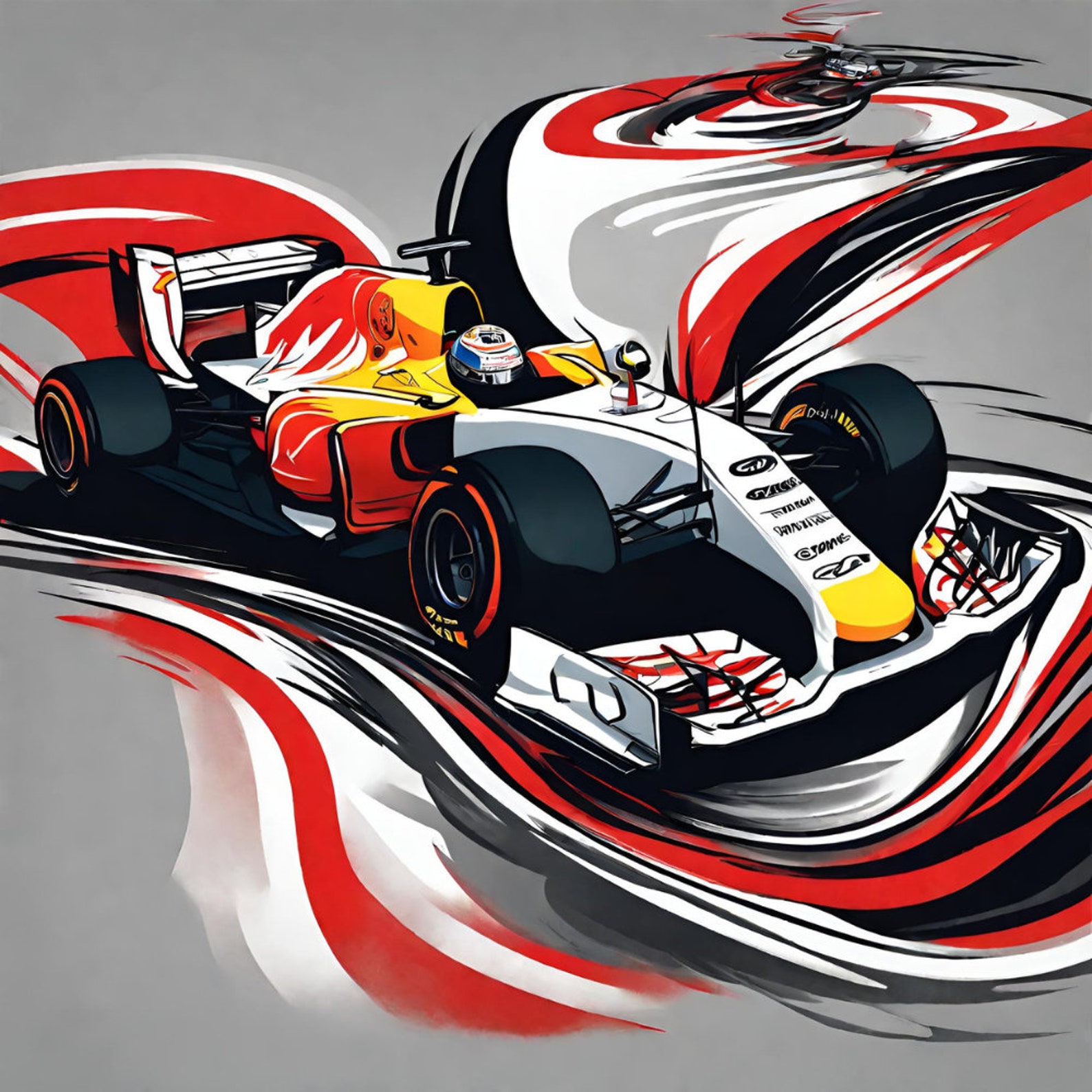 Premium Motorsport Digital Poster - Etsy