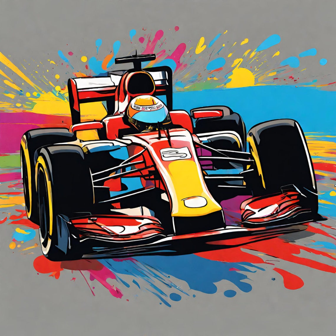 Premium Motorsport Digital Poster - Etsy
