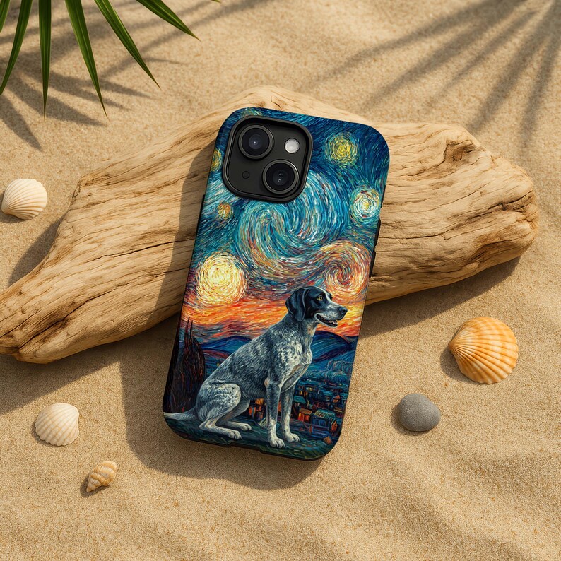 Auvergne Pointer Starry Night Art Phone Case - Dog Lover Gift for ...