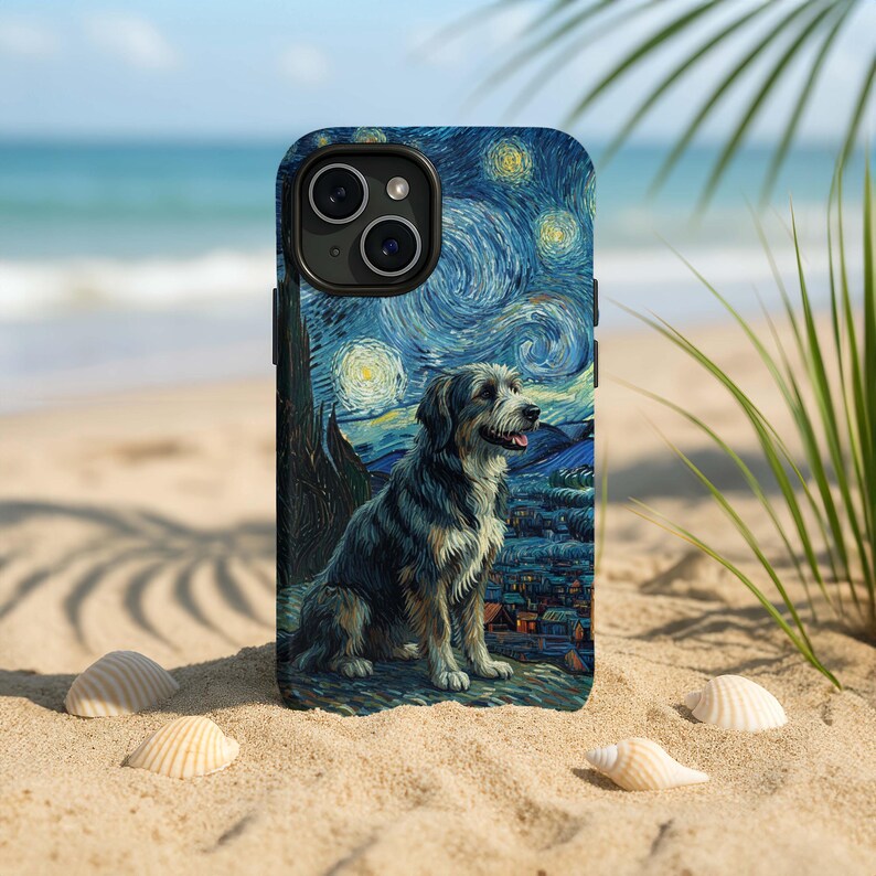 Portuguese Sheepdog Starry Night Art Phone Case - Dog Lover Gift for ...