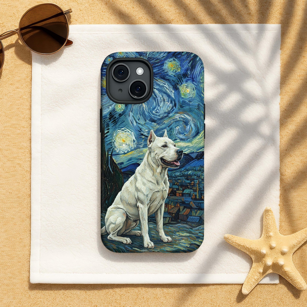 Dogo Argentino Starry Night Art Phone Case - Dog Lover Gift for Iphone ...
