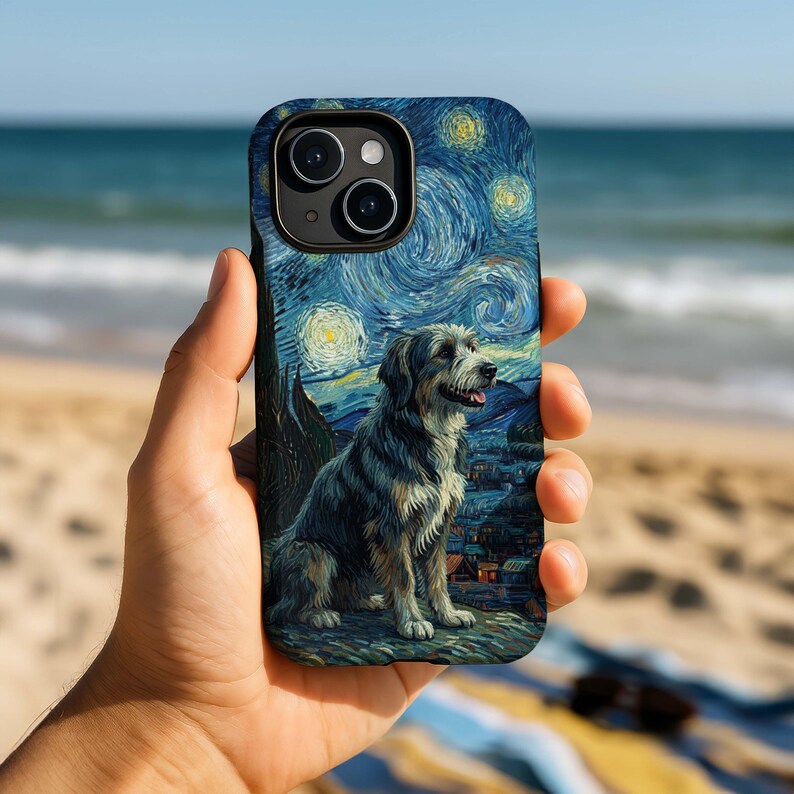 Portuguese Sheepdog Starry Night Art Phone Case - Dog Lover Gift for ...