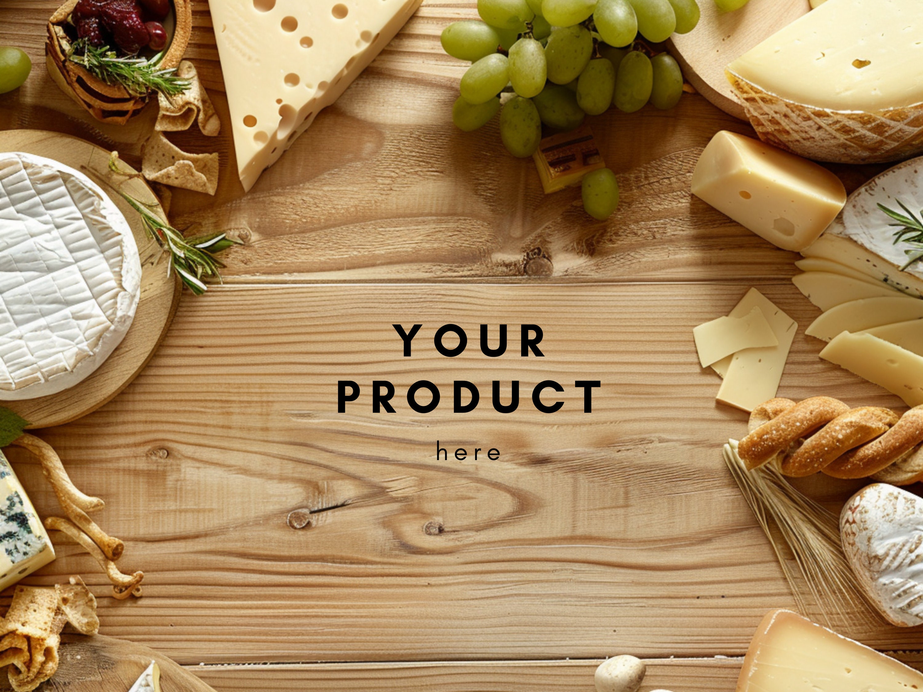 20 Cheese and Grapes Flat Lay Mockup Bundle | Digital Background Mock ...