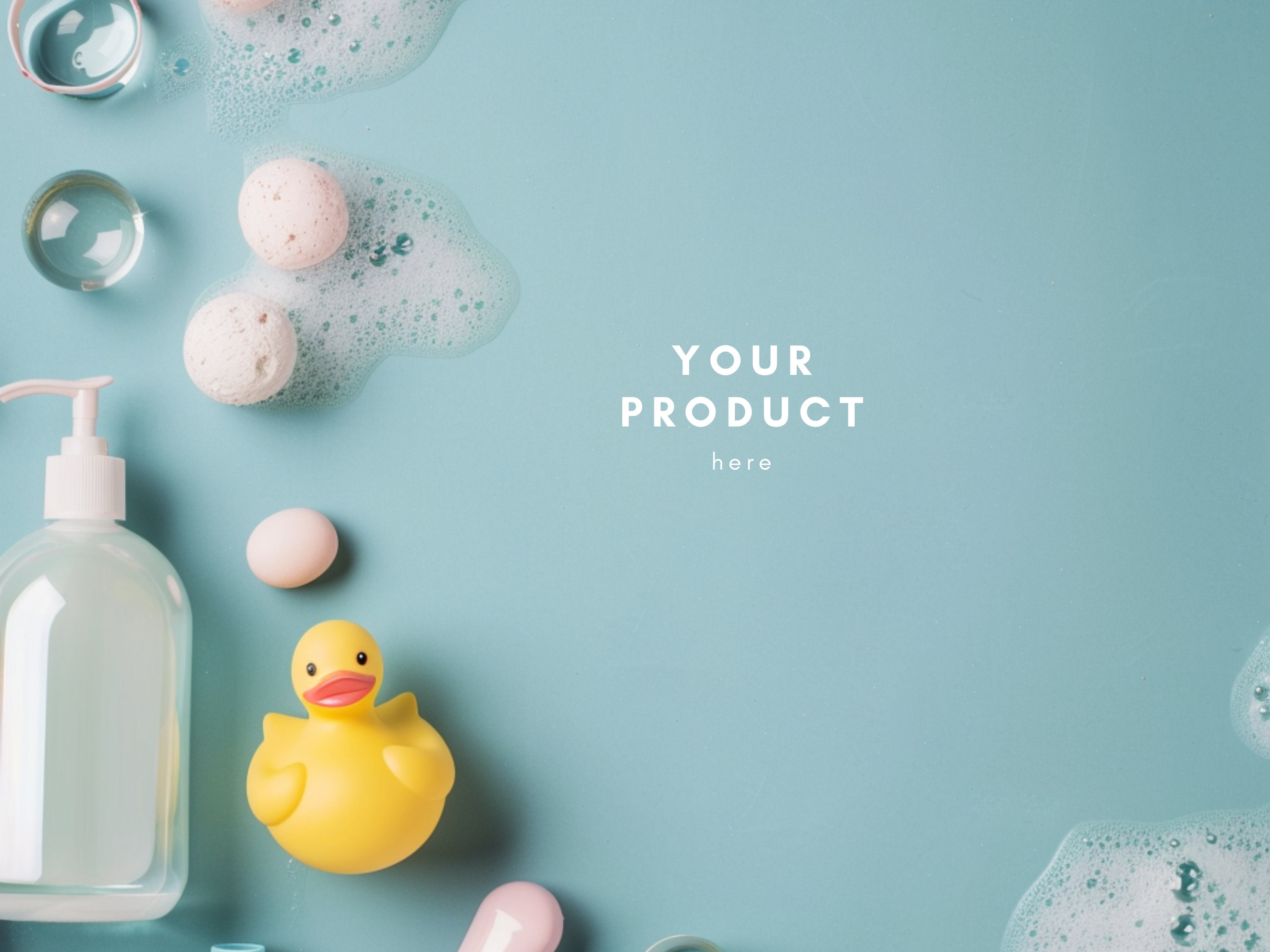 20 Rubberducks Pastel Flat Lay Mockup Bundle | Digital Background Mock ...