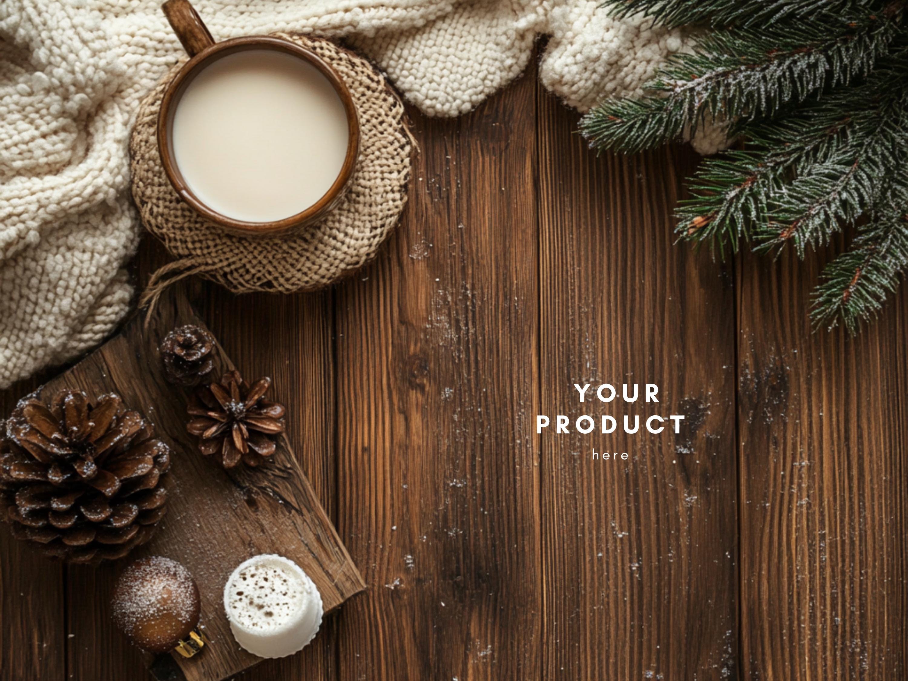 20 Cozy Winter Flat Lay Mockup Bundle | Digital Background Mock up ...