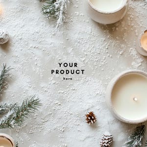 20 Cozy Winter Flat Lay Mockup Bundle | Digital Background Mock up ...