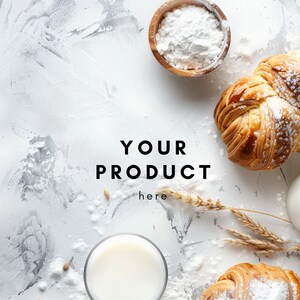 20 Pastry Flat Lay Mockup Bundle | Digital Background Mock up | Product ...