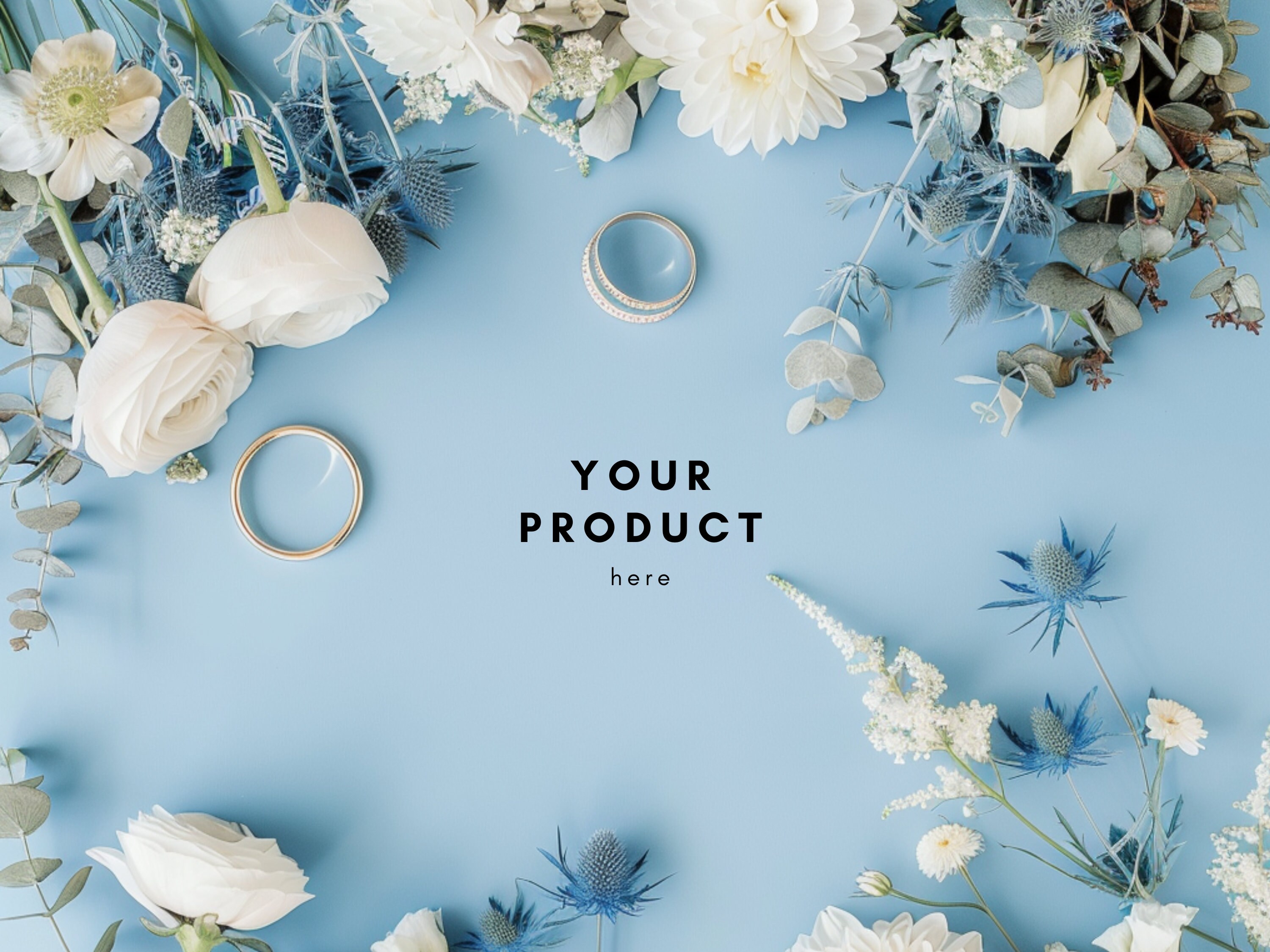 20 Blue Wedding Flat Lay Mockup Bundle | Digital Background Mock up ...