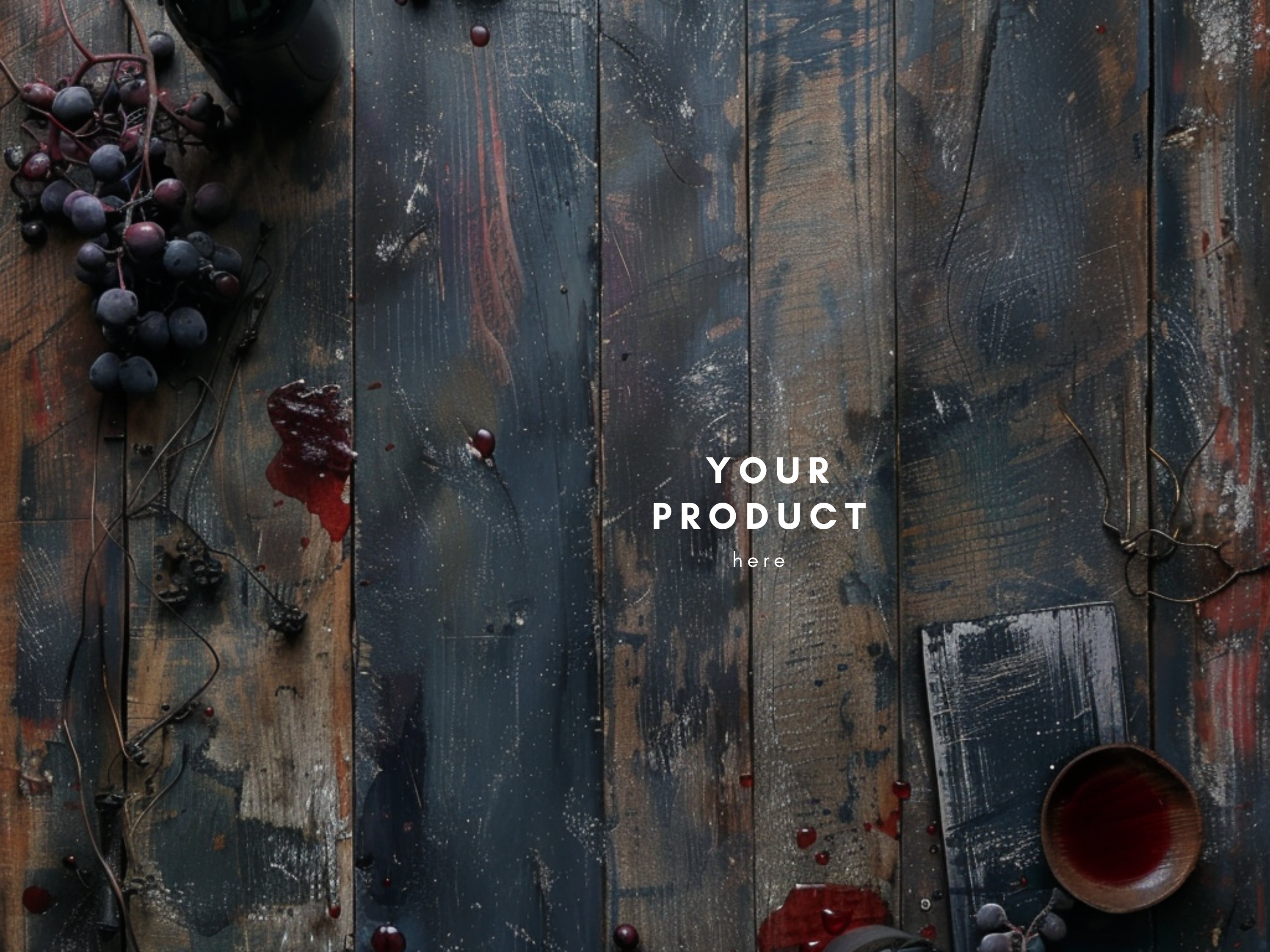 Dark Goth Blood Flat Lay Mockup Bundle | Product Photography (digital ...