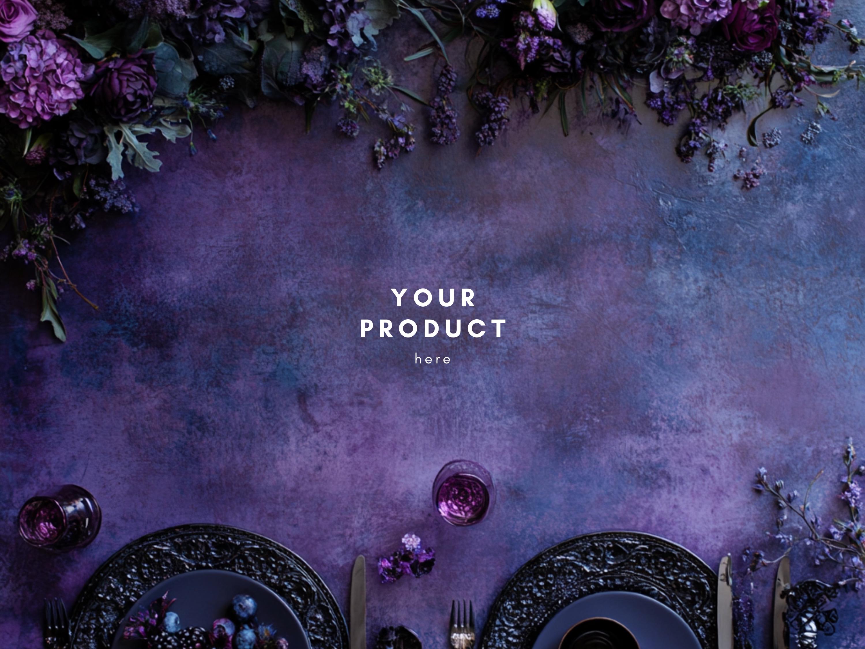 20 Purple Dark Goth Flat Lay Mockup Bundle | Digital Background Mock up ...