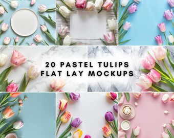 20 Pastel Wood Flat Lay Mockup Bundle Digital Background Mock up ...