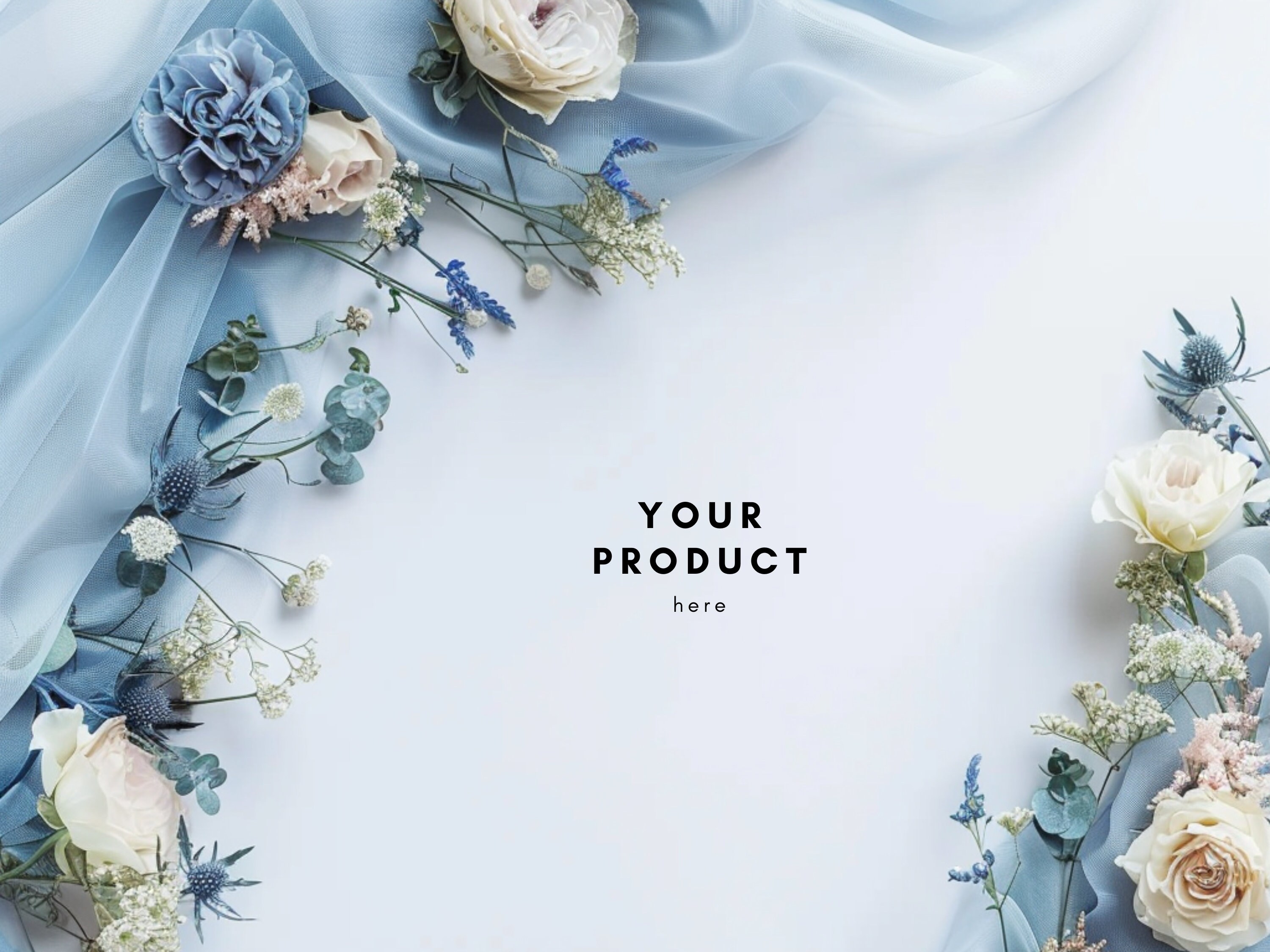20 Blue Wedding Flat Lay Mockup Bundle | Digital Background Mock up ...