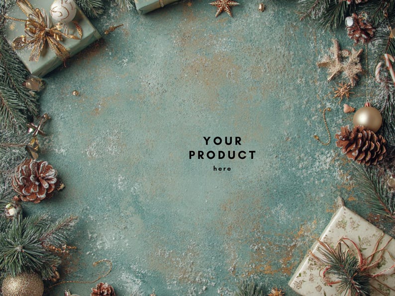 24 Christmas Flat Lay Mockup Bundle | Digital Background Mock up ...