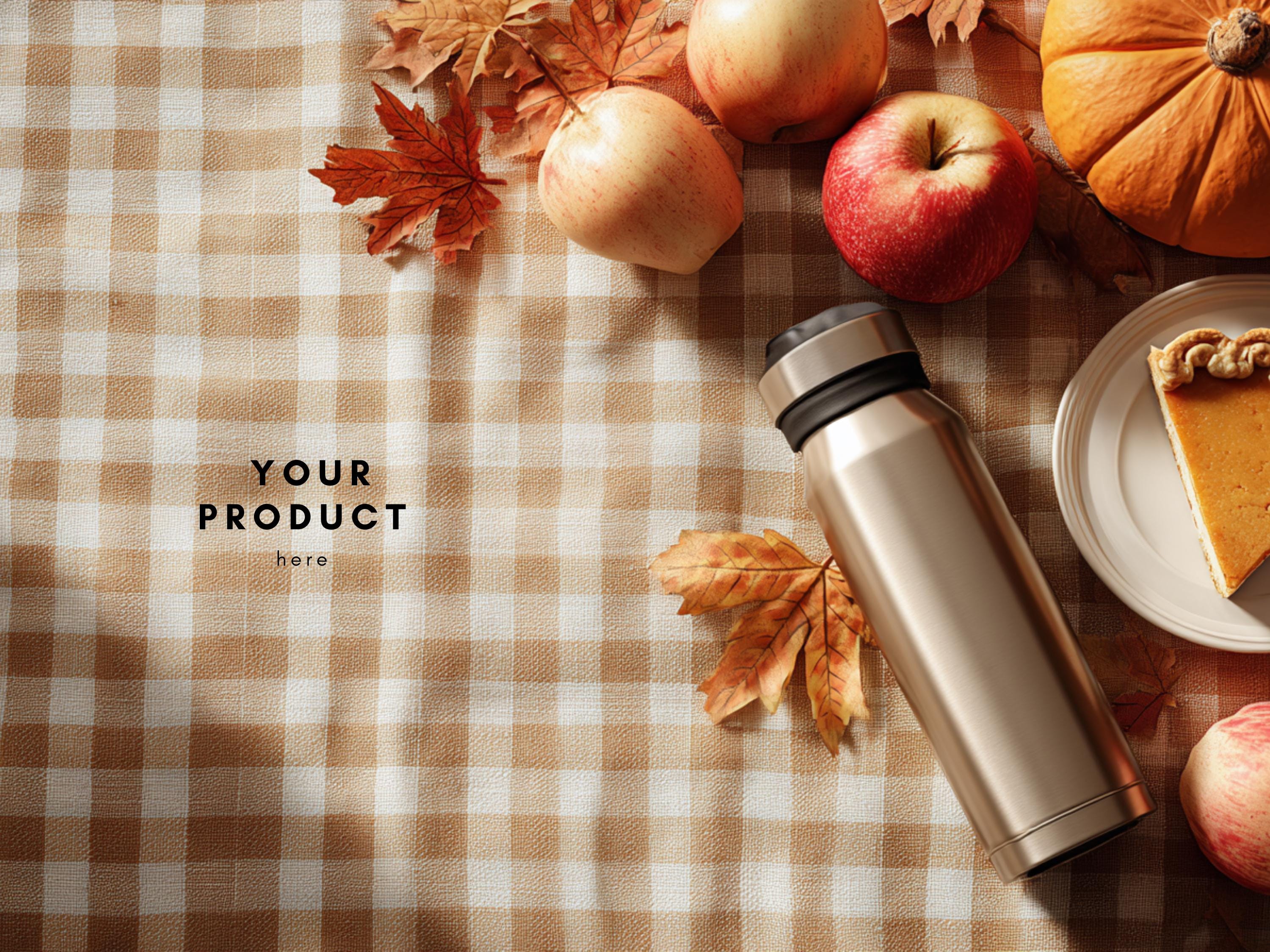 20 Autumn Picnic Flat Lay Mockups | Digital Background Mock up ...