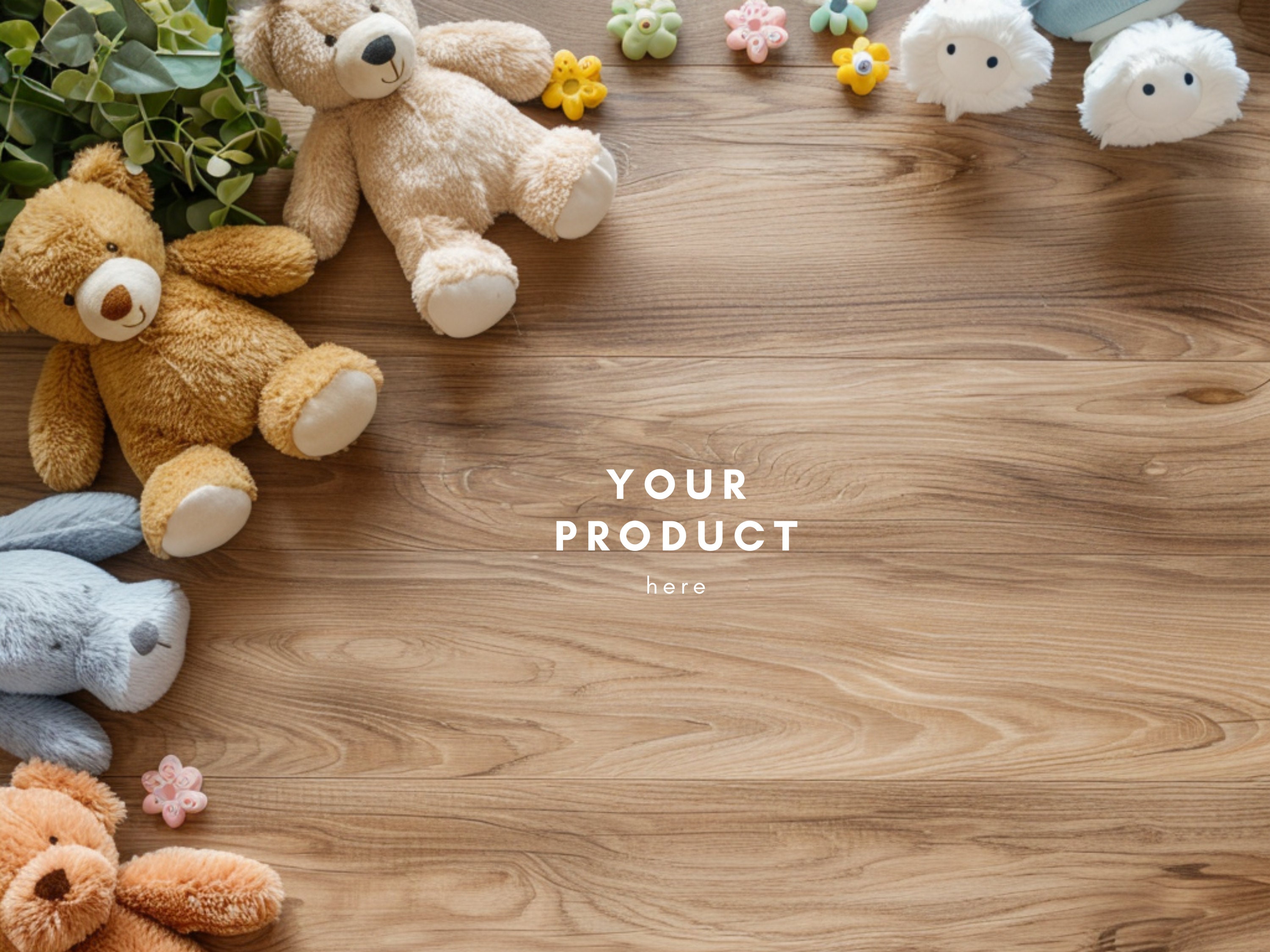 20 Baby Plush Toys Flat Lay Mockup Bundle | Digital Background Mock up ...