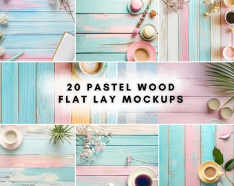 20 Rubberducks Pastel Flat Lay Mockup Bundle | Digital Background Mock ...