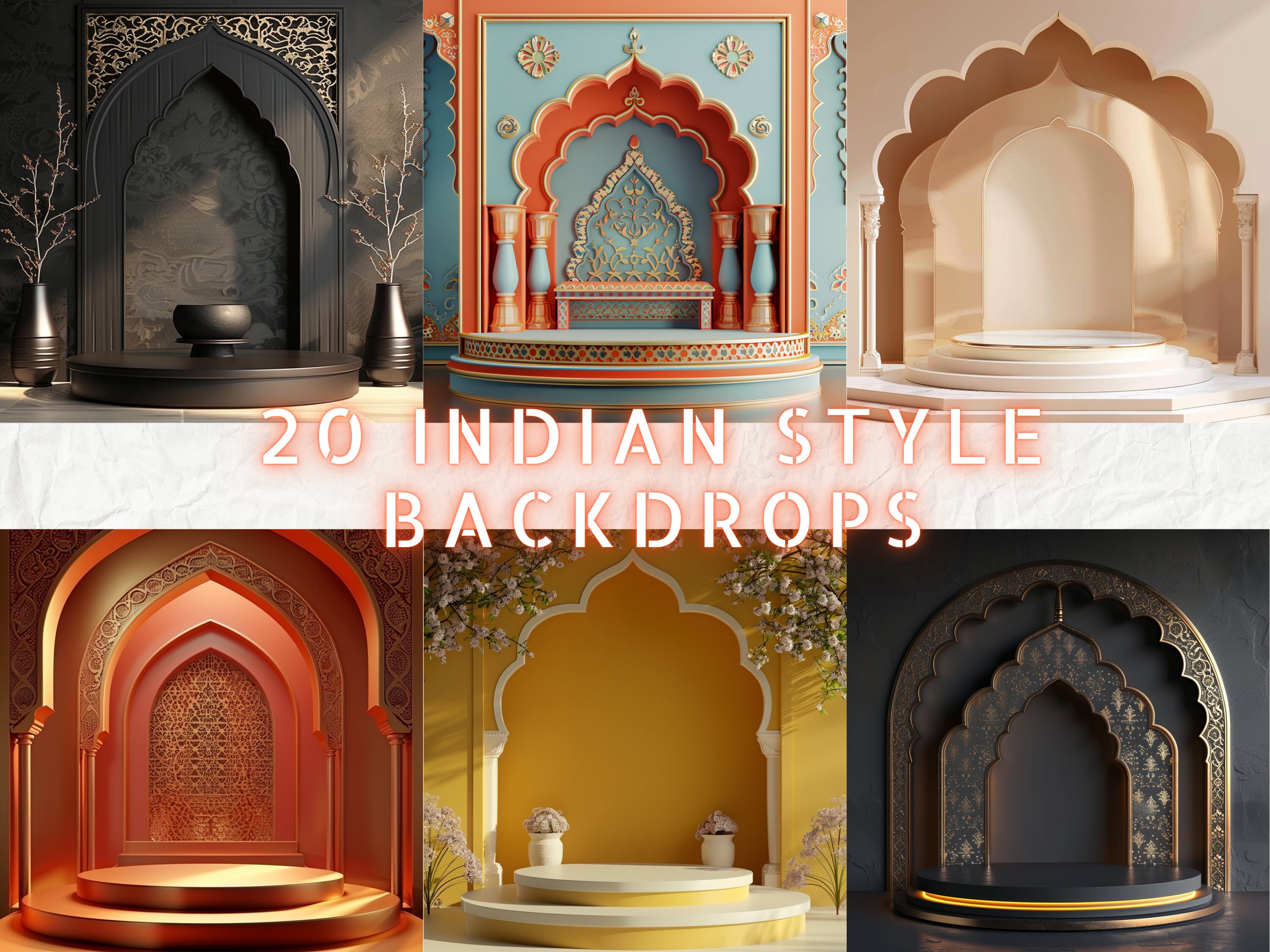 20 Indian Product Showcase Mock Ups, Product Backdrop, Digital Mock Ups ...