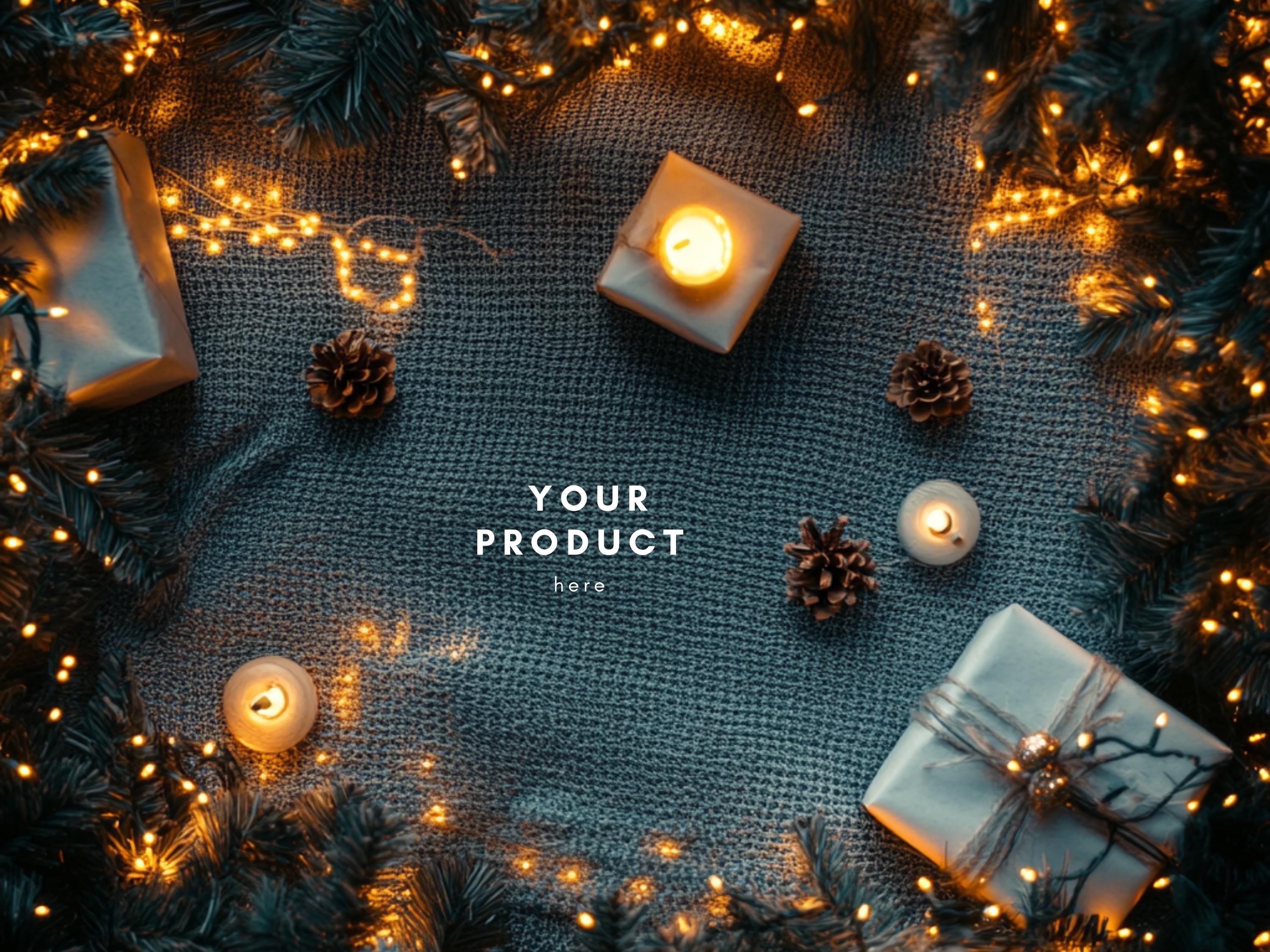 20 Cozy Christmas Flat Lay Mockup Bundle | Digital Background Mock up ...