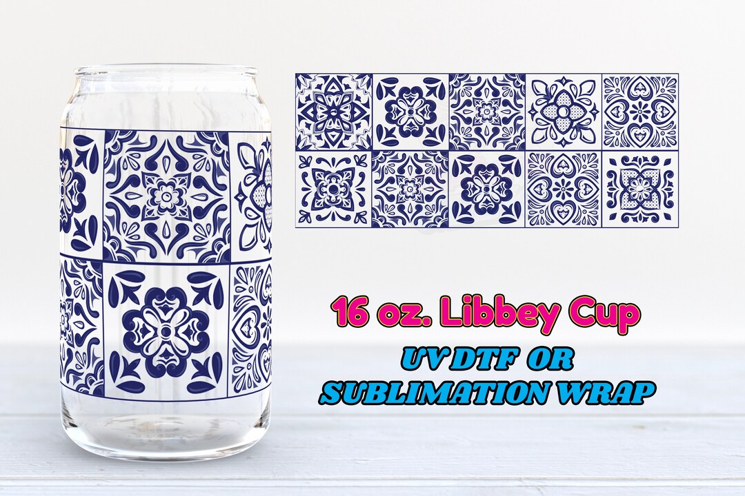 Ready to Stick, Talavera Pattern, Latinos, Cafecito Y Chisme, UVDTF ...