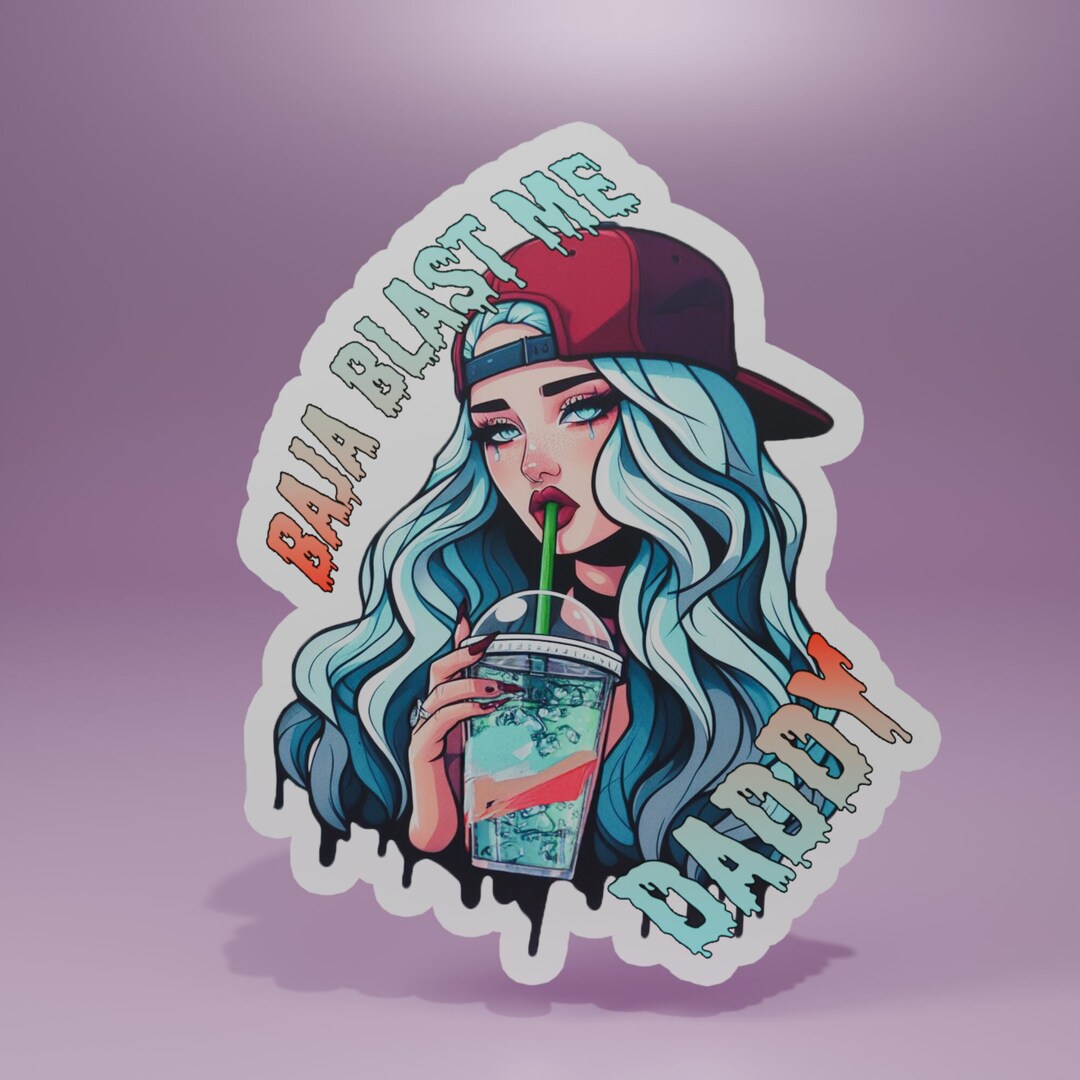Baja Blast Babe Sticker. Bumper Sticker, Vinyl, Pc Sticker, Laptop ...