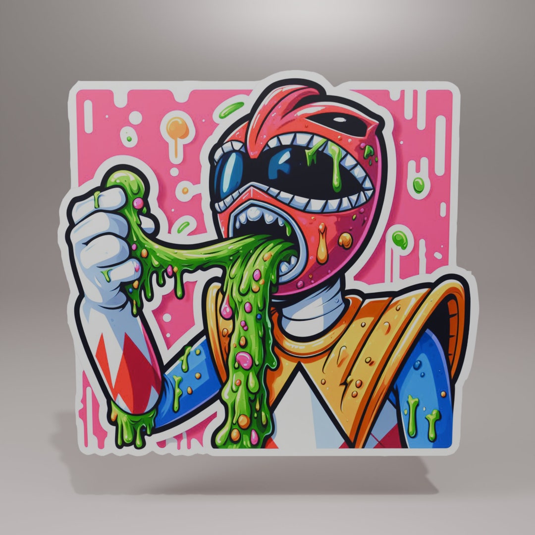 Sick Power Ranger. Bumper Sticker, Vinyl, Pc Sticker, Laptop Sticker ...