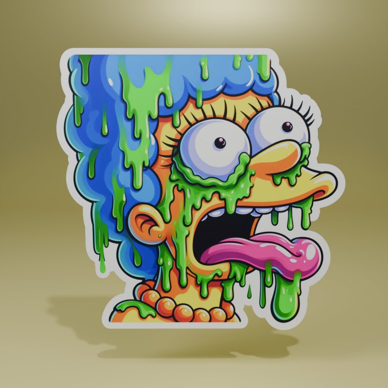 Hangry Marge. Bumper Sticker, Vinyl, Pc Sticker, Laptop Sticker ...