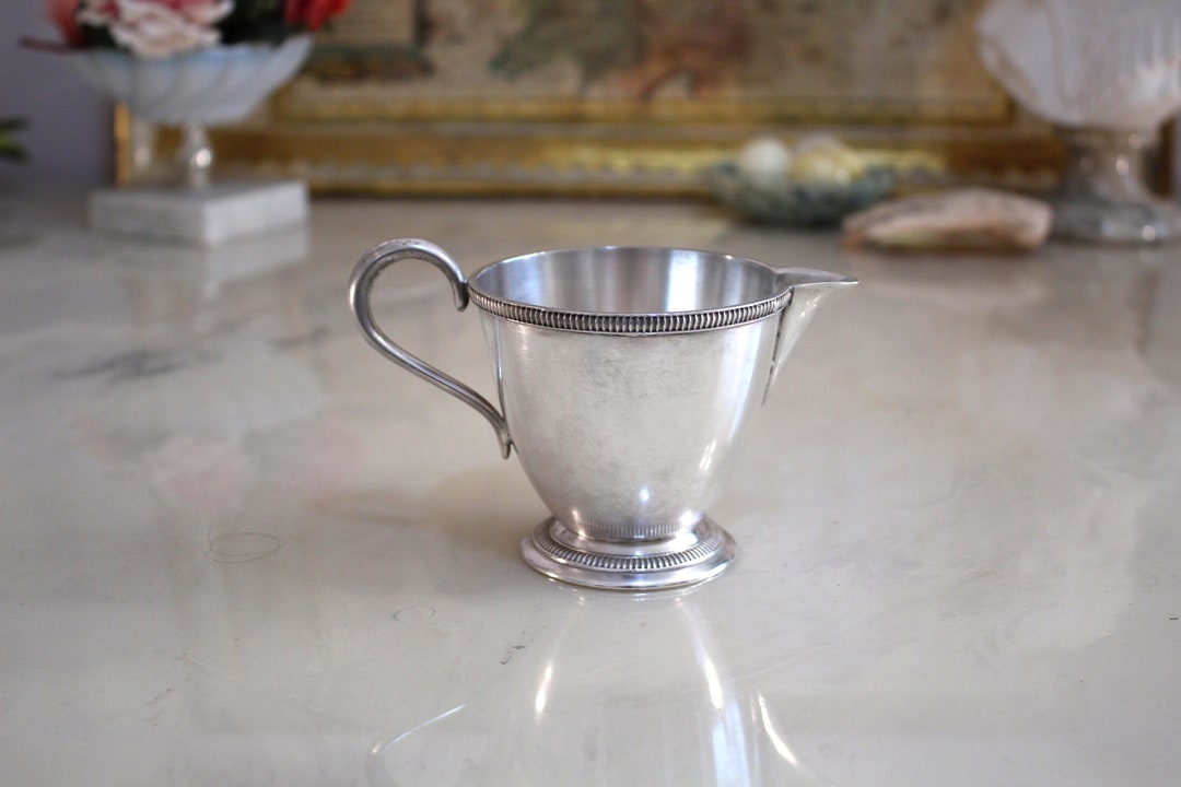 Vintage Silver Creamer Oneida carol Silver Plated 3703 Coffee or Tea ...