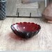 2 Vintage Ruby Glass Nappy Bowls - Red Berry Bowls - Candy Nut Dishes ...