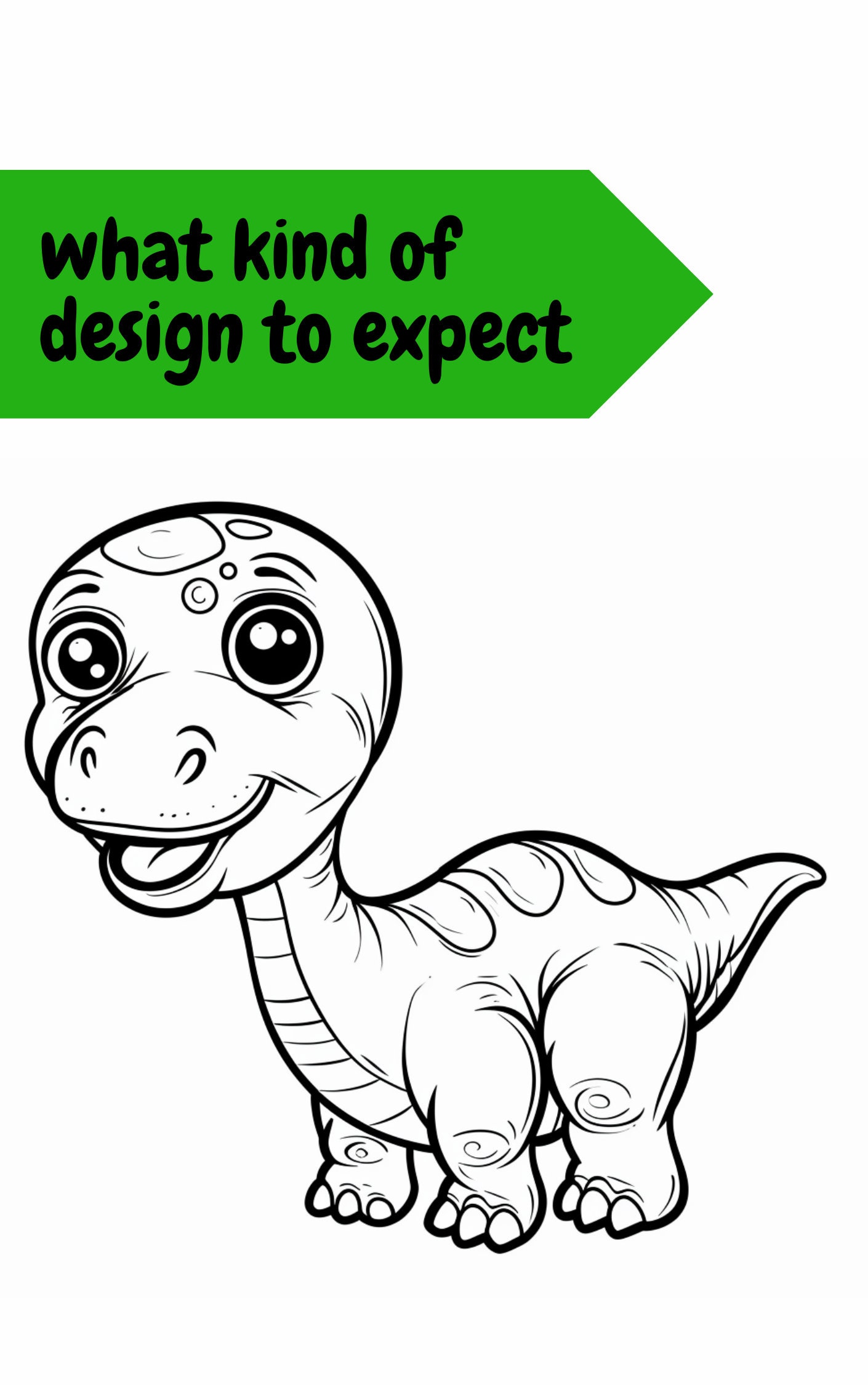 30 Simple Baby Dinosaur Coloring Pages for Kids. Easy-to-color ...